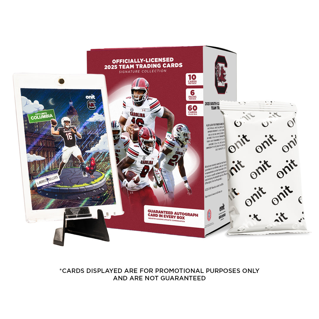 University of South Carolina Football 2025 Trading Cards - Platinum Bo