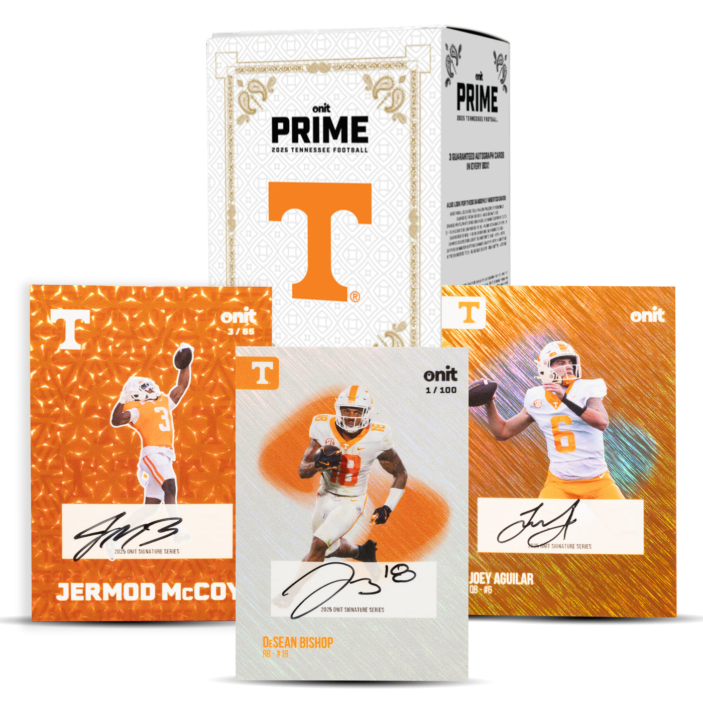University of Tennessee Football 2025 Trading Cards - Prime Box (THREE