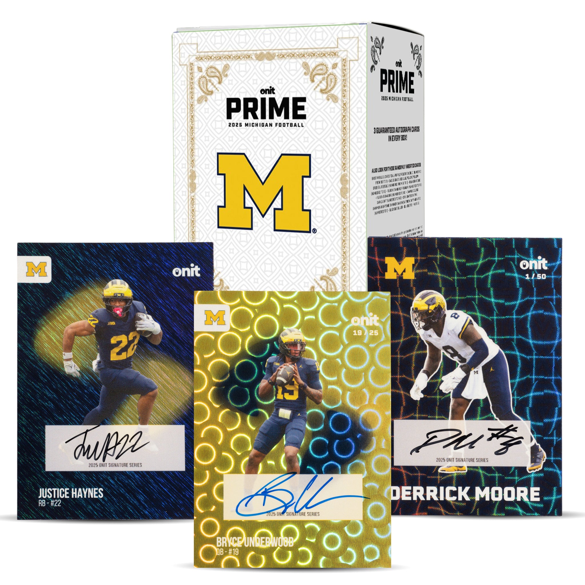 University of Michigan Football 2025 Trading Cards - Prime Box (THREE
